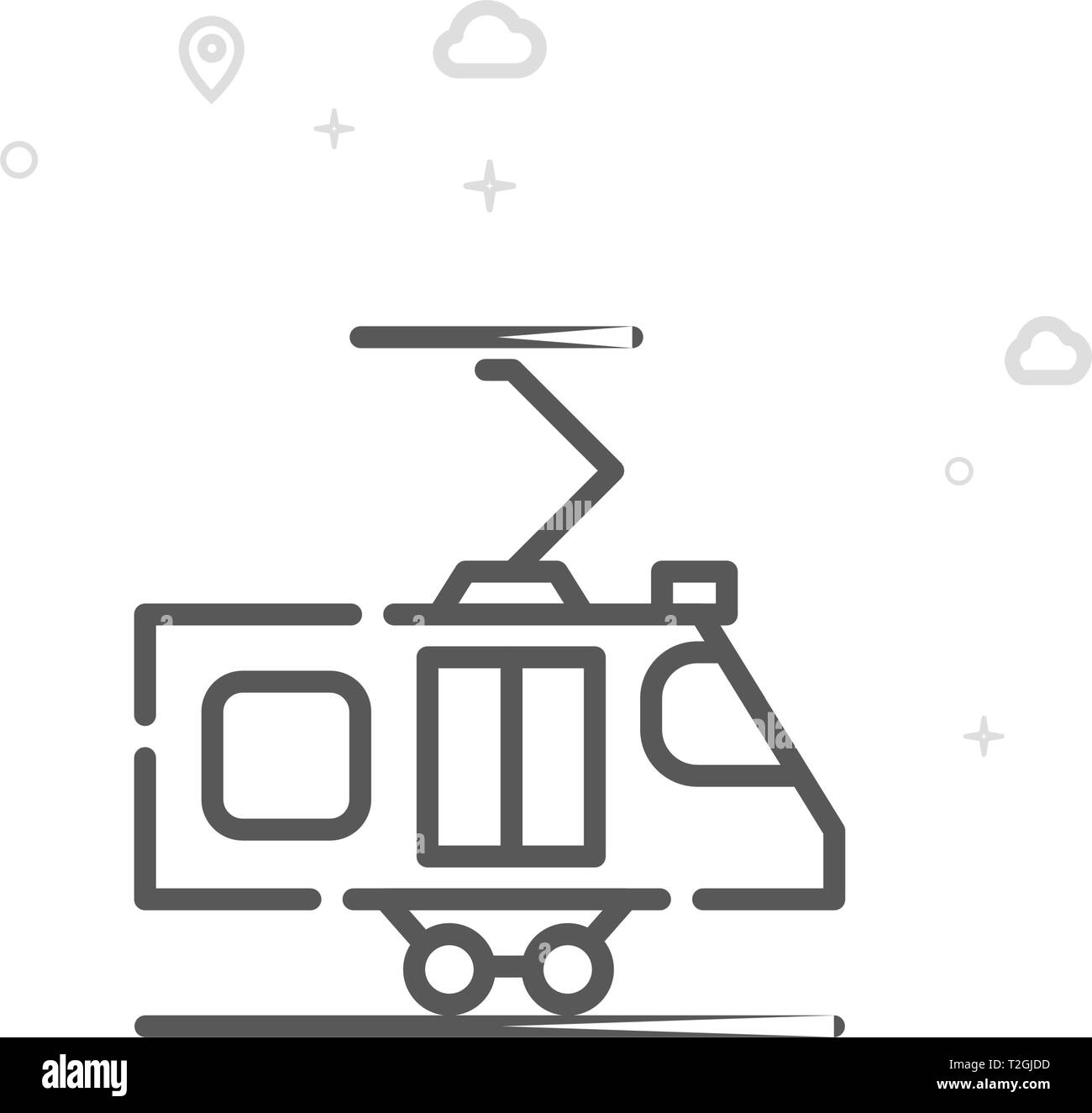 Single line train Stock Vector Images - Alamy