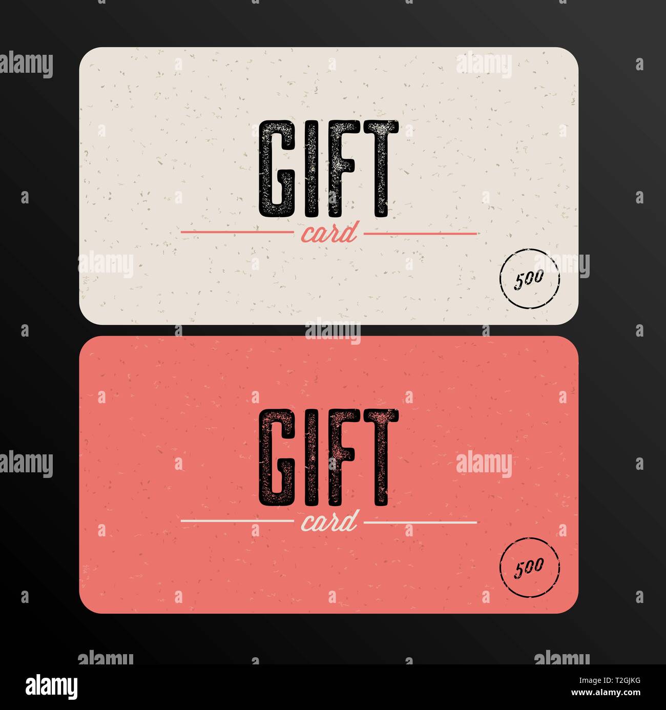 Vector Retro Gift card template Stock Vector Image & Art - Alamy