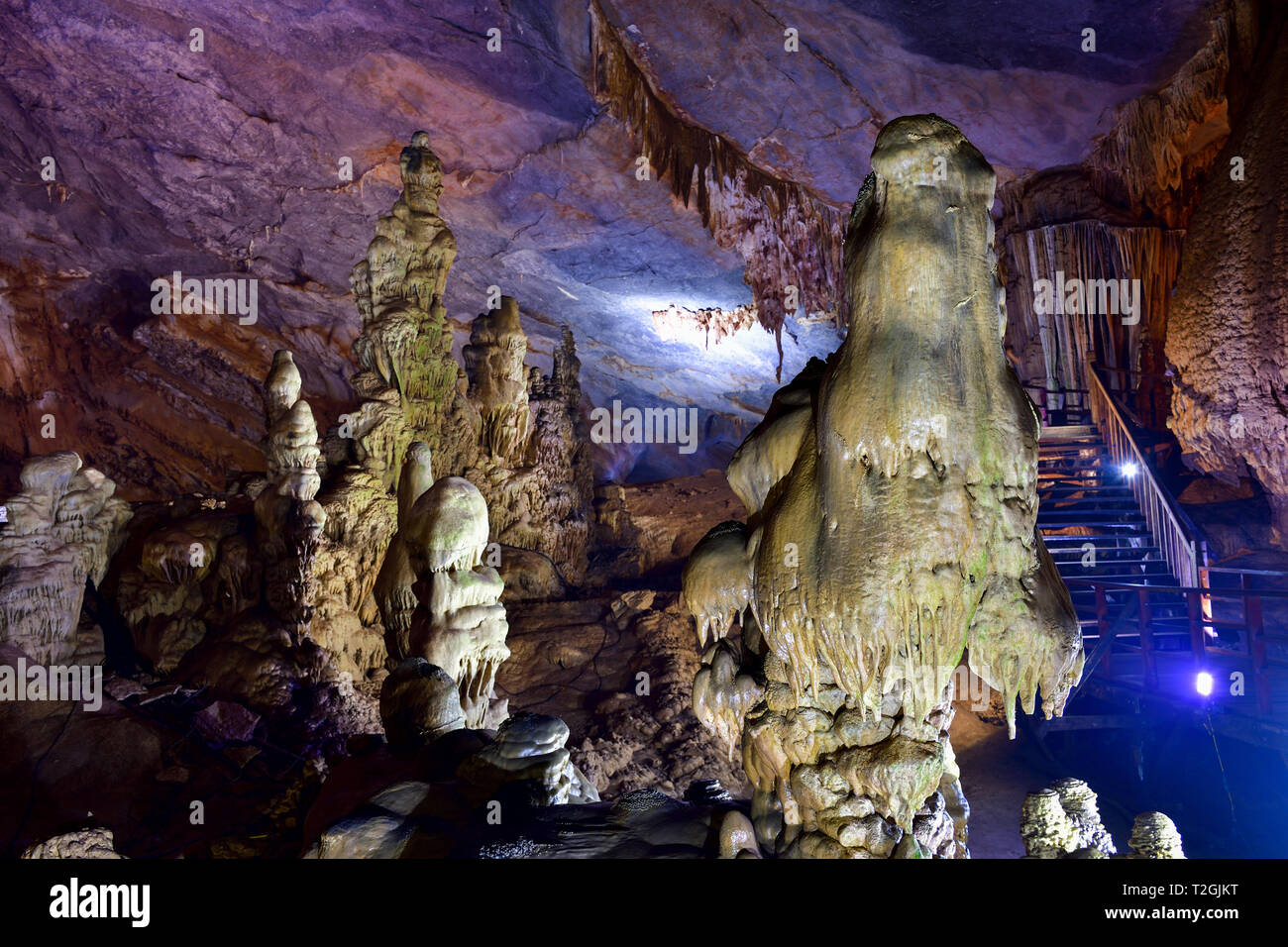 Amazing geological forms in Paradise Cave near Phong Nha, Vietnam ...