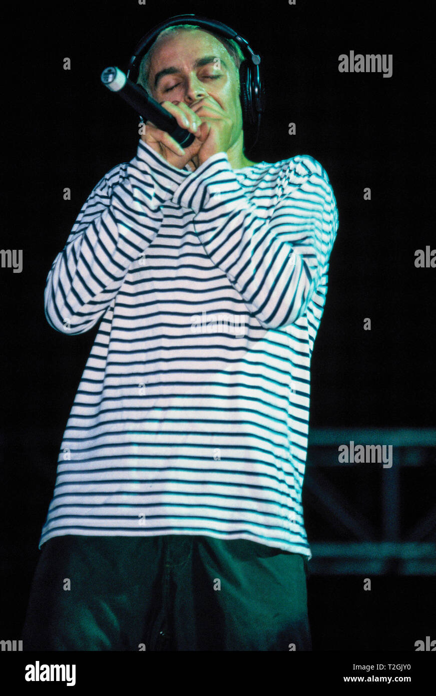 Karl Hyde of British electronic band Underworld performing at the ...