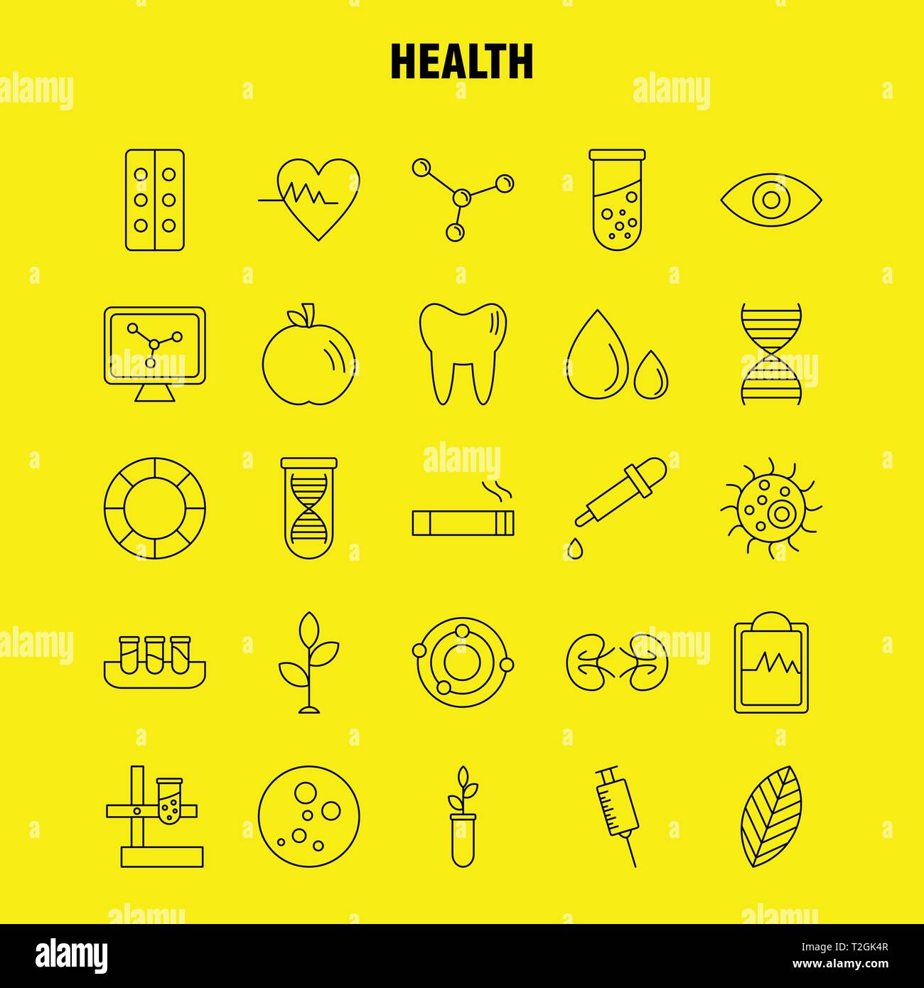 Biology Pictogram Stock Vector Images - Alamy