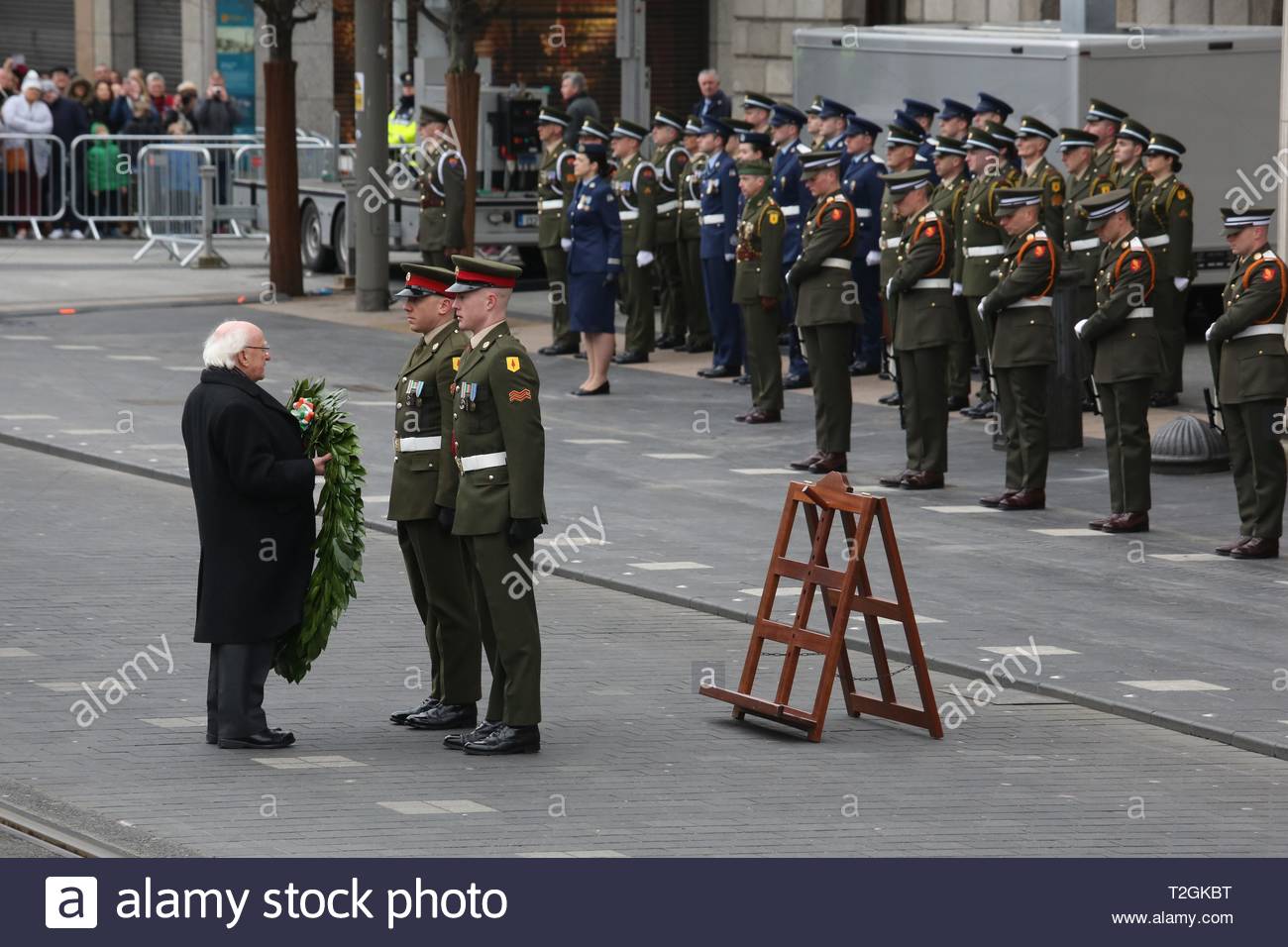Easter 1916 Rising Ceremony takes place in Dublin as Michael D. Higgins ...