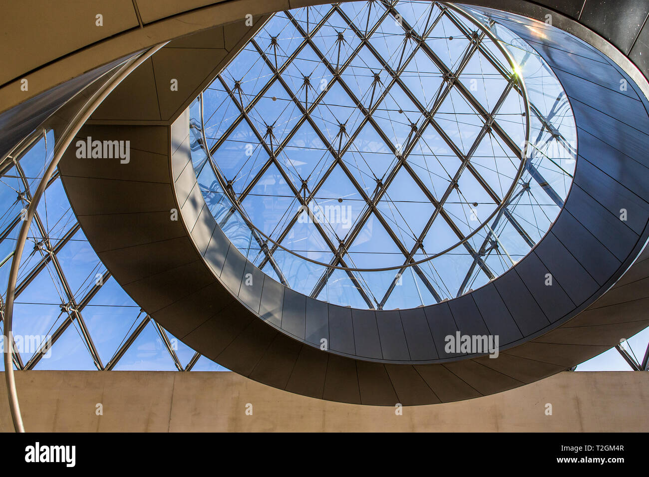 Spiral staircase louvre museum paris hi-res stock photography and ...