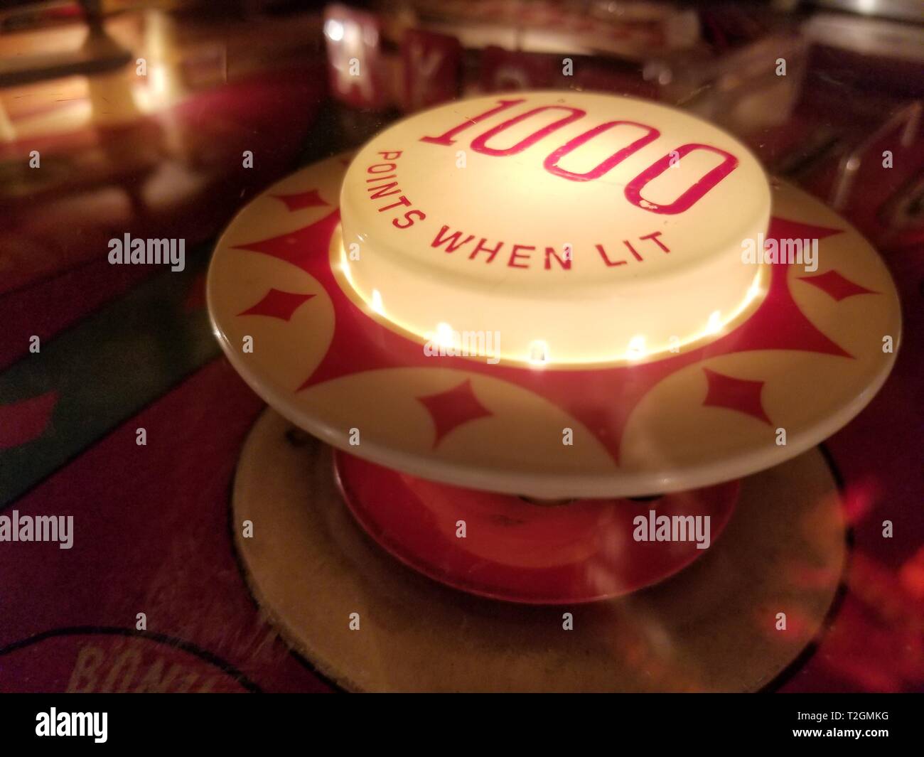 Vintage pinball machine bumper cap hi-res stock photography and images ...