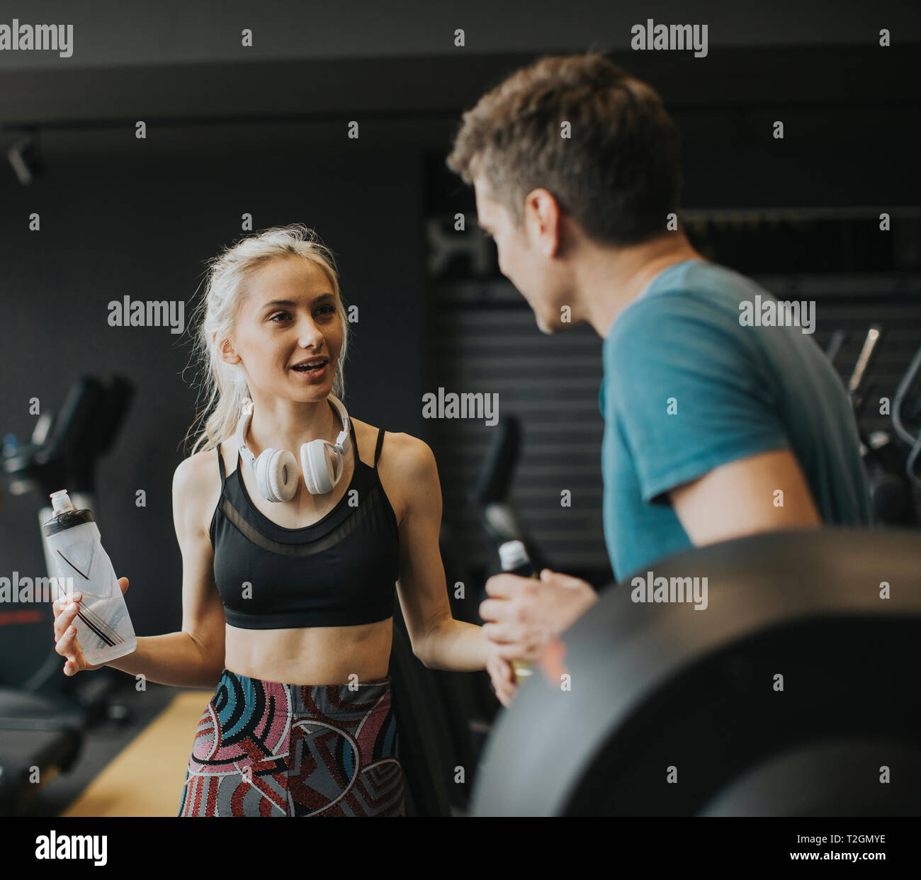 Woman personal trainer in gym hi-res stock photography and images - Alamy