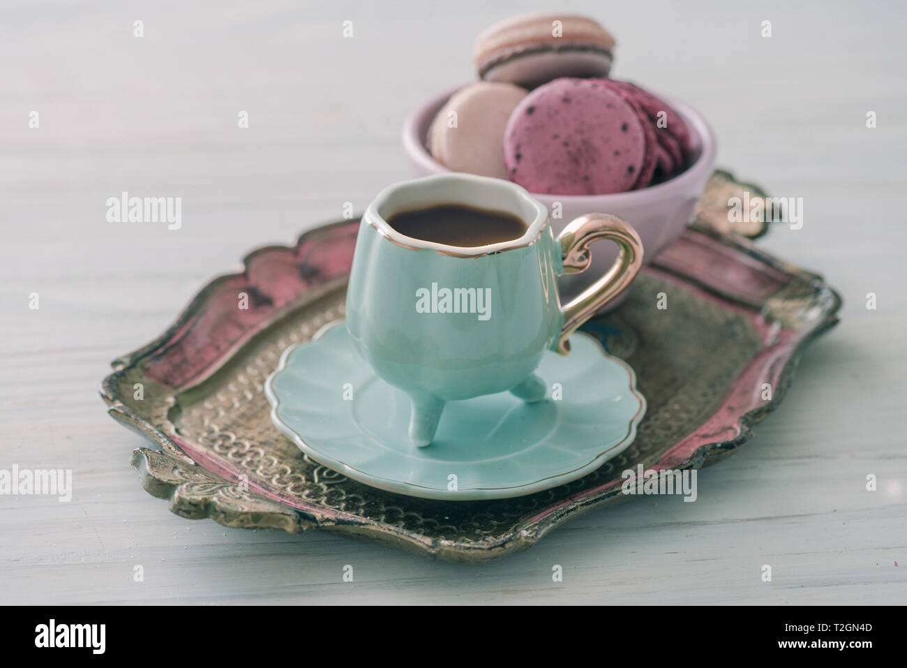 French pastries coffee hi-res stock photography and images - Alamy