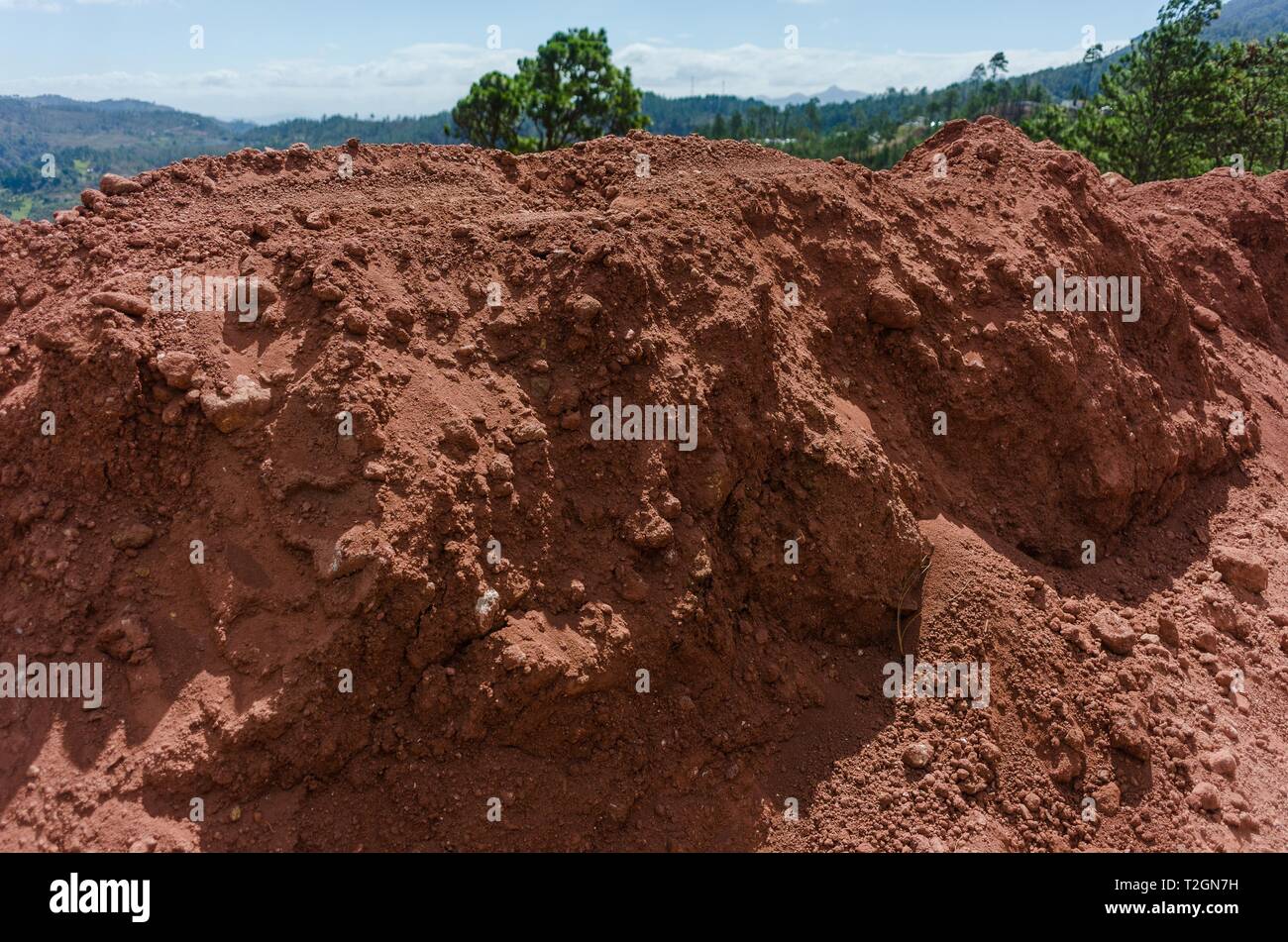 Red soil in construction hi-res stock photography and images - Alamy