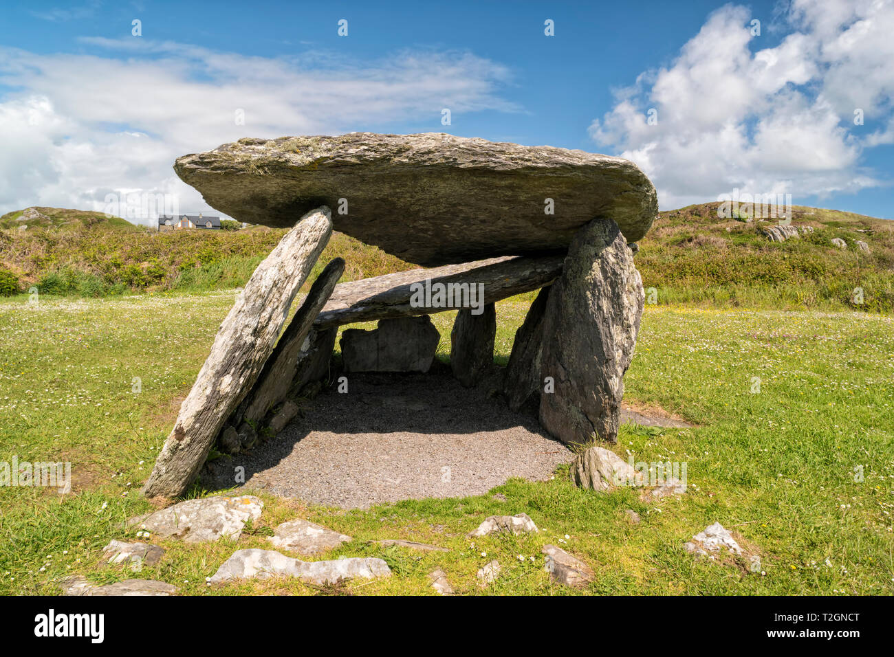 Fine example of a wedge tomb in Co.Cork,Ireland Stock Photo - Alamy