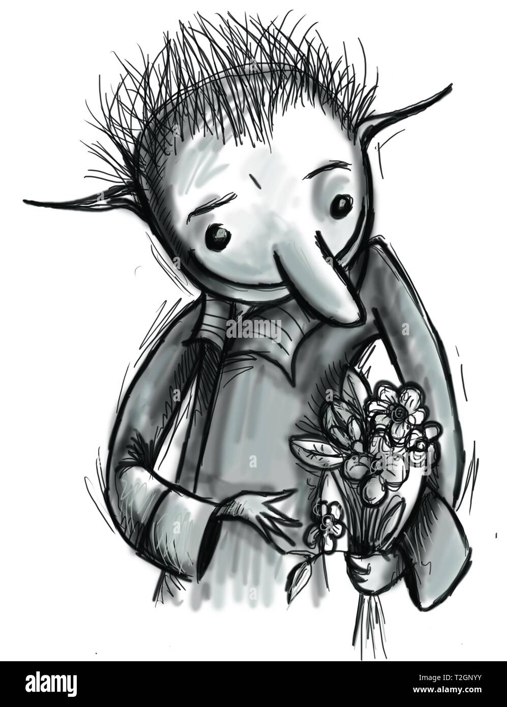 strange and unusual beast illustration Stock Photo - Alamy