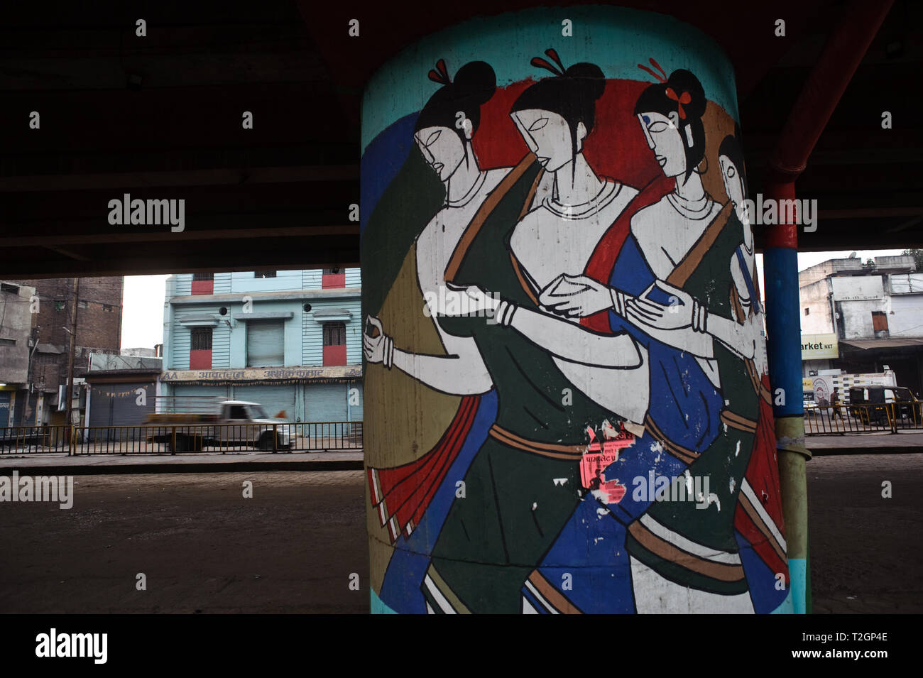 India dancer painting hi-res stock photography and images - Alamy