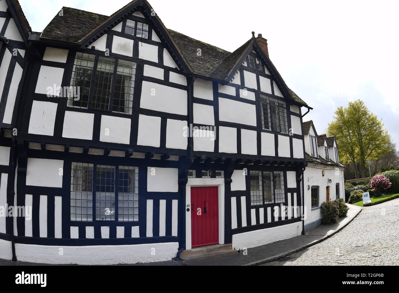 England warwickshire warwick tudor houses hi-res stock photography and ...