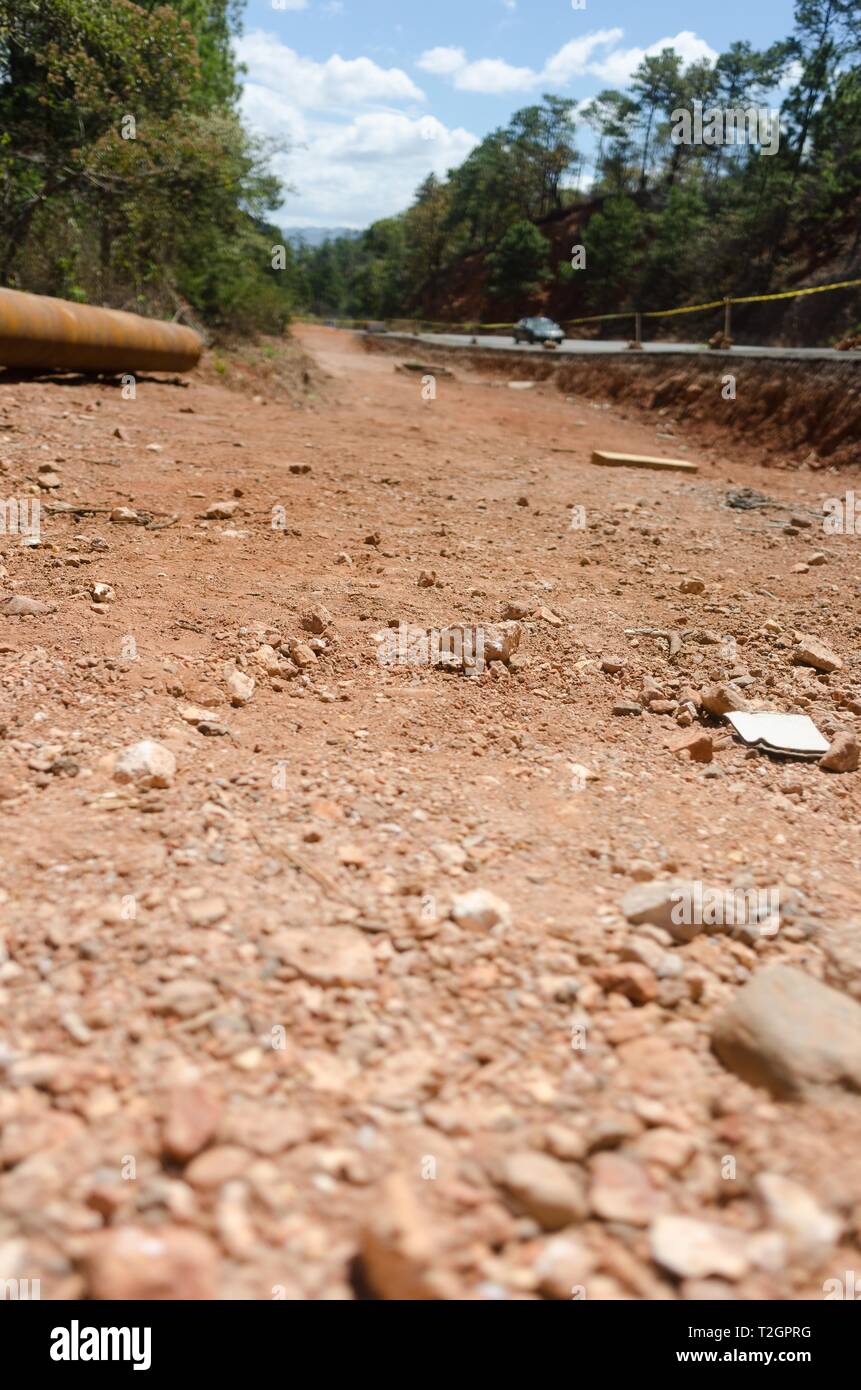 Red soil in a construction area Stock Photo - Alamy