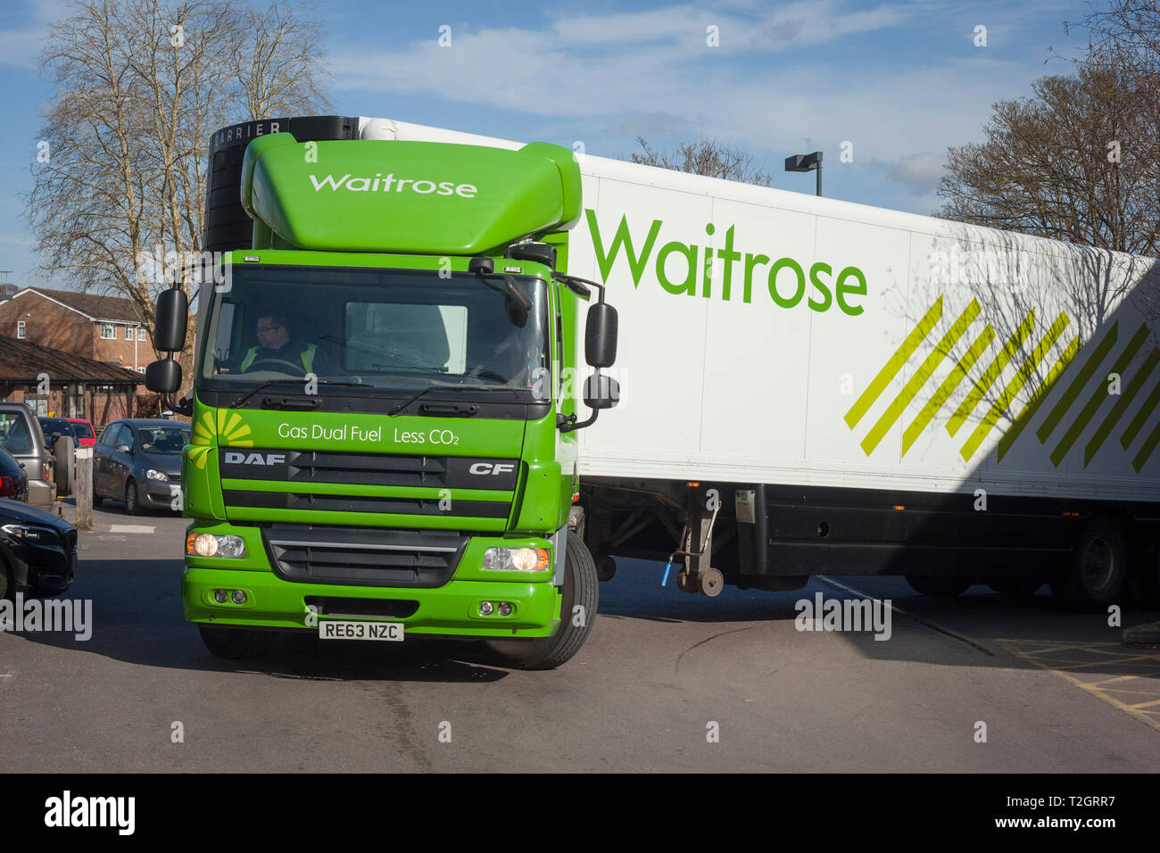 Waitrose delivery lorry hi-res stock photography and images - Alamy