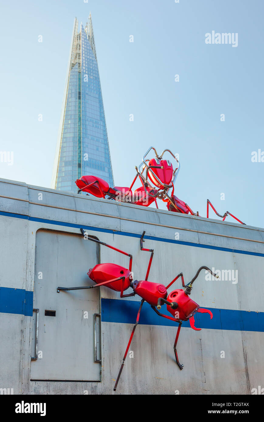 Art Installation by Joe Rush, Vinegar Yard, London Stock Photo - Alamy