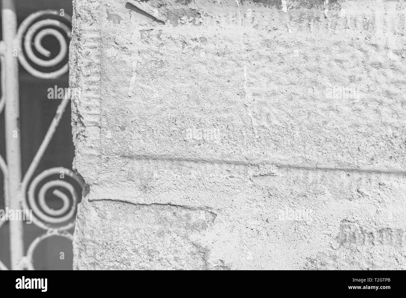 White painted wood metal Black and White Stock Photos & Images - Alamy