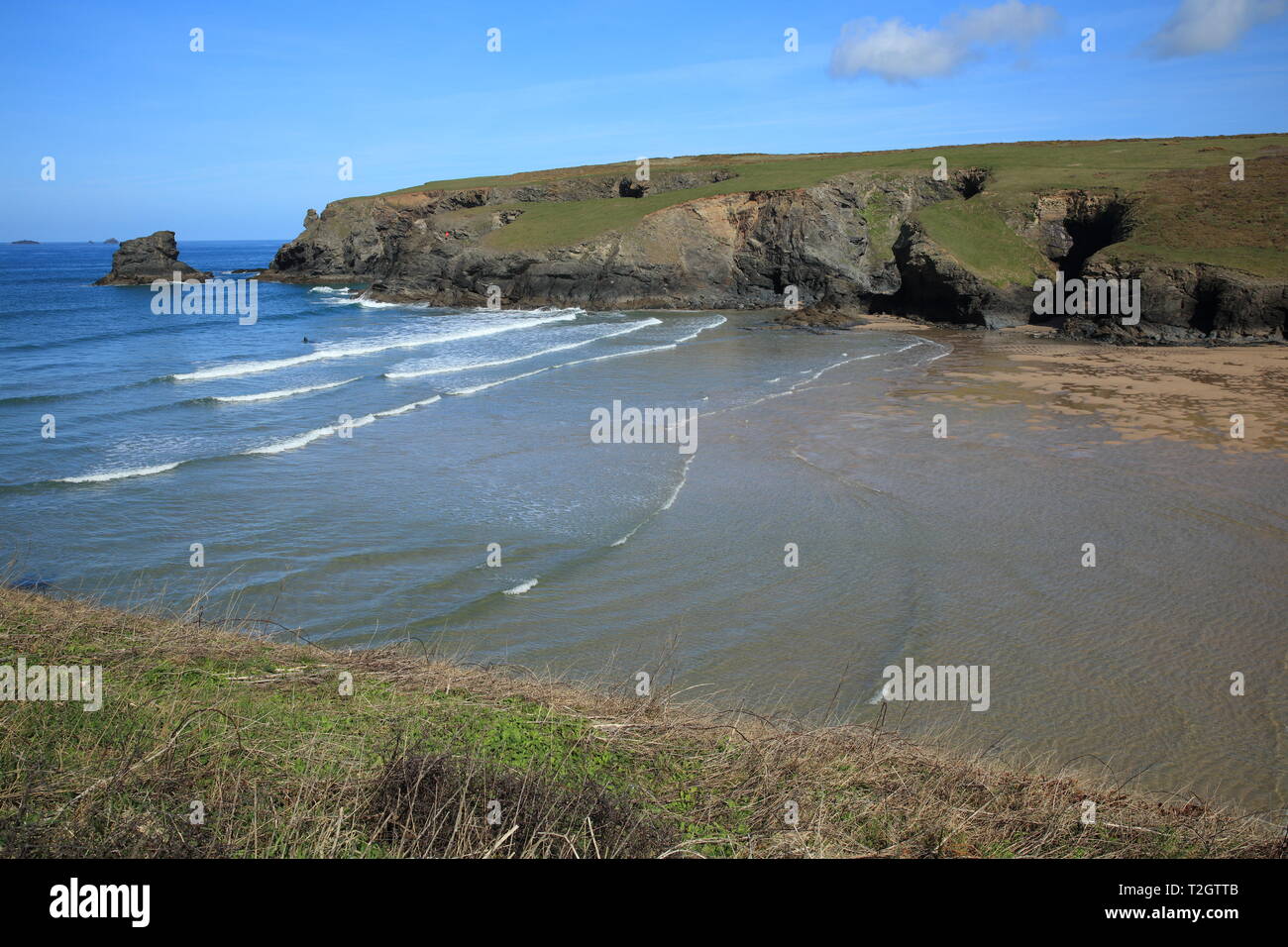 Porthcothan bay, North Cornwall, England, UK Stock Photo - Alamy