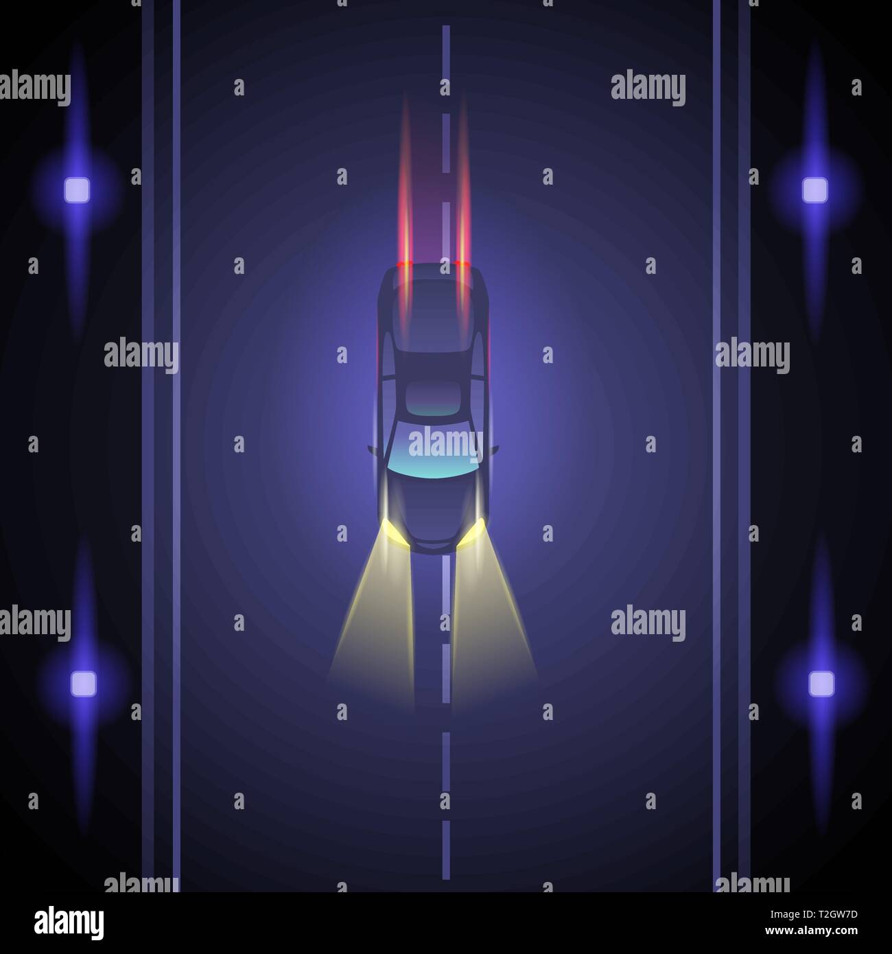 Moving city view Stock Vector Images - Alamy