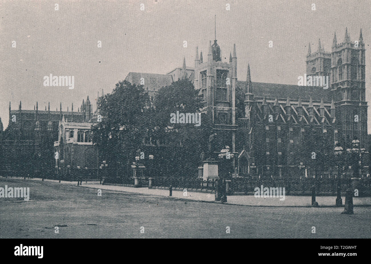 Vintage photo of the westminster abbey hi-res stock photography and ...
