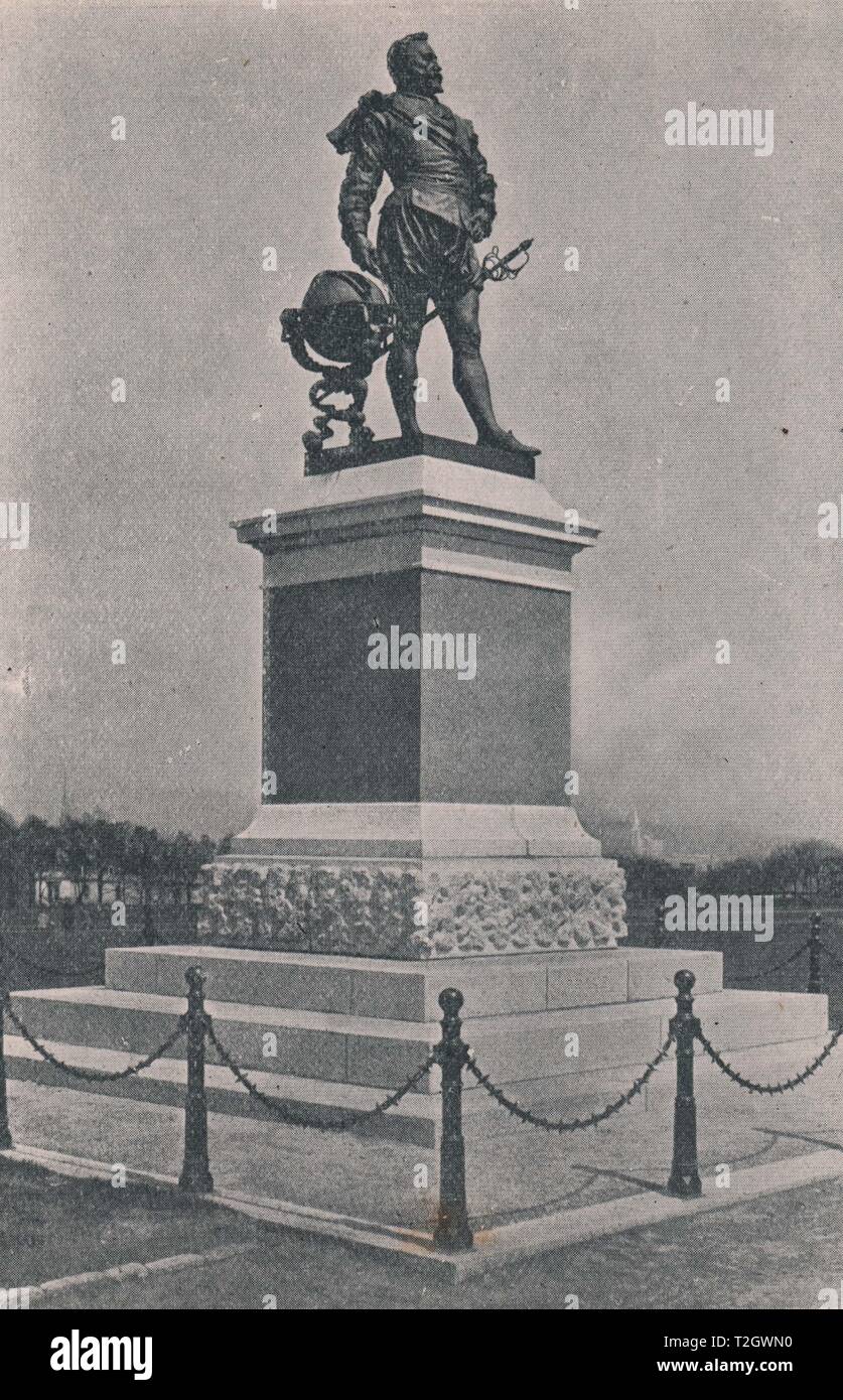 "Drake" Statue - Plymouth Stock Photo - Alamy