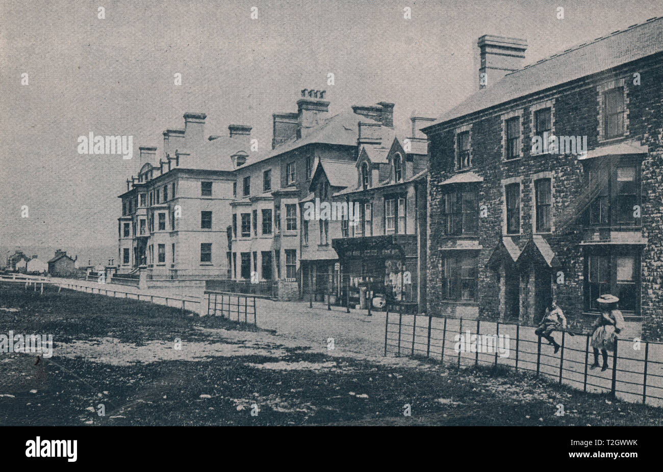 The Parade - Borth Stock Photo - Alamy
