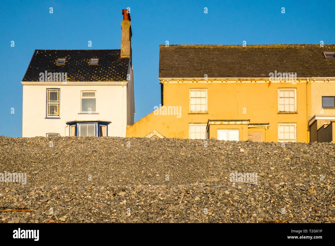 Borth houses flooding hi-res stock photography and images - Alamy