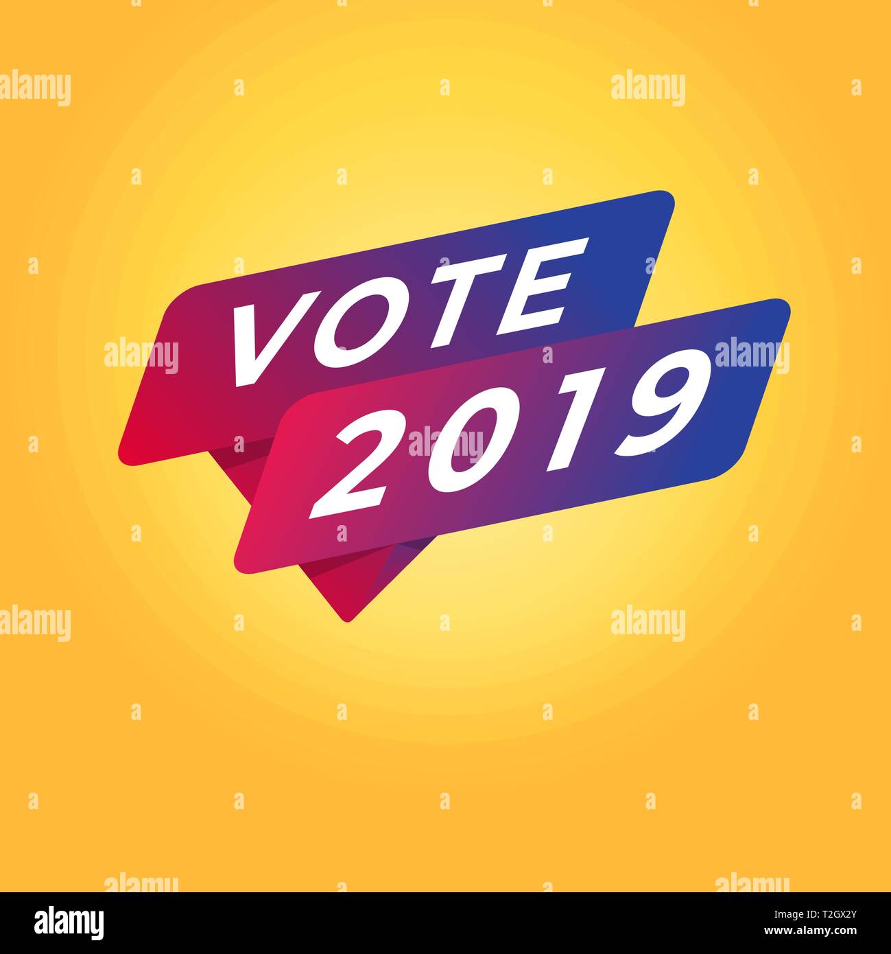 Vote 2019 tag sign Stock Vector Image & Art - Alamy