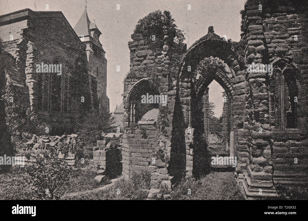 St. John's Ruins - Chester Stock Photo - Alamy