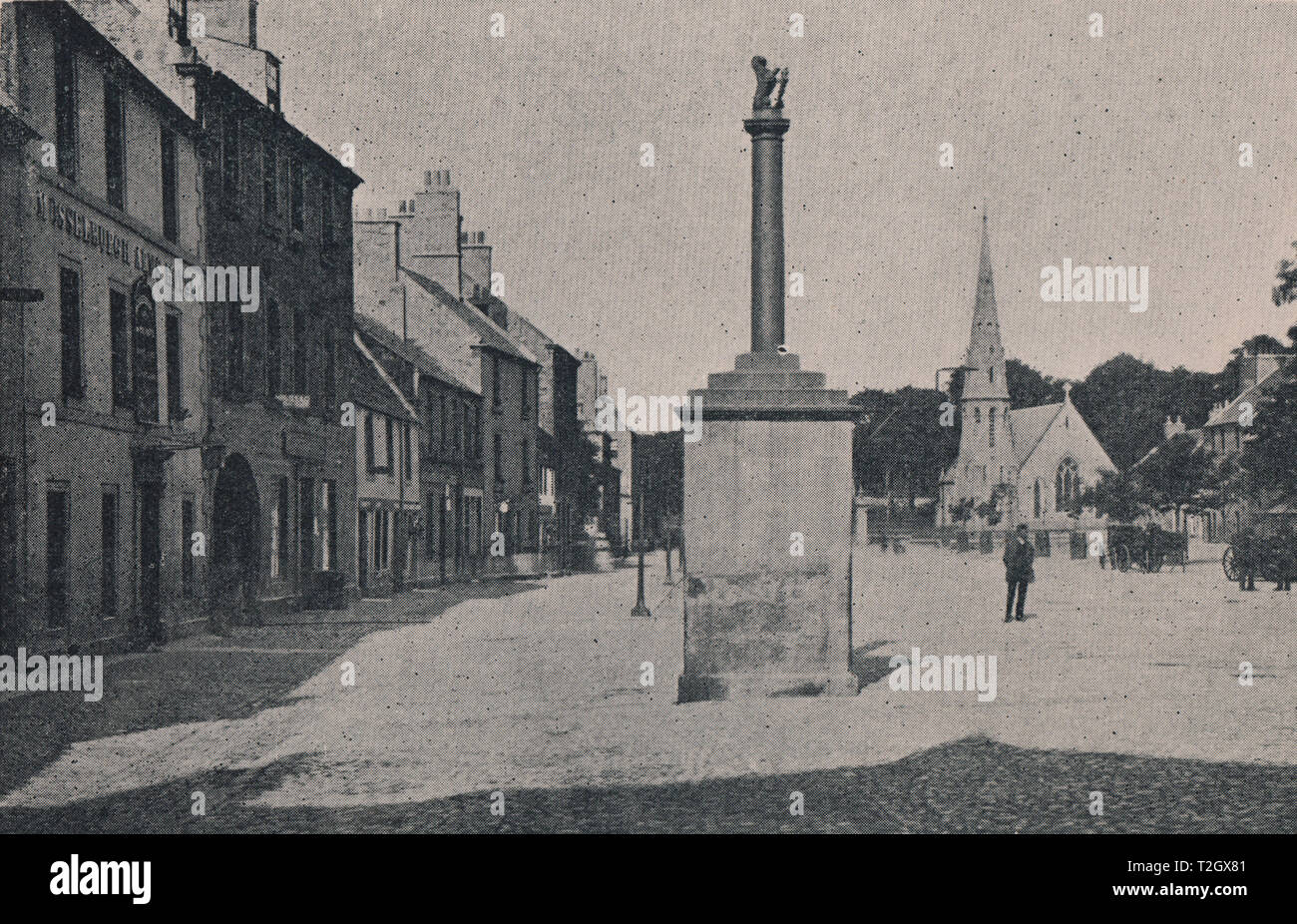 High Street and Market Cross - Musselburgh Stock Photo - Alamy