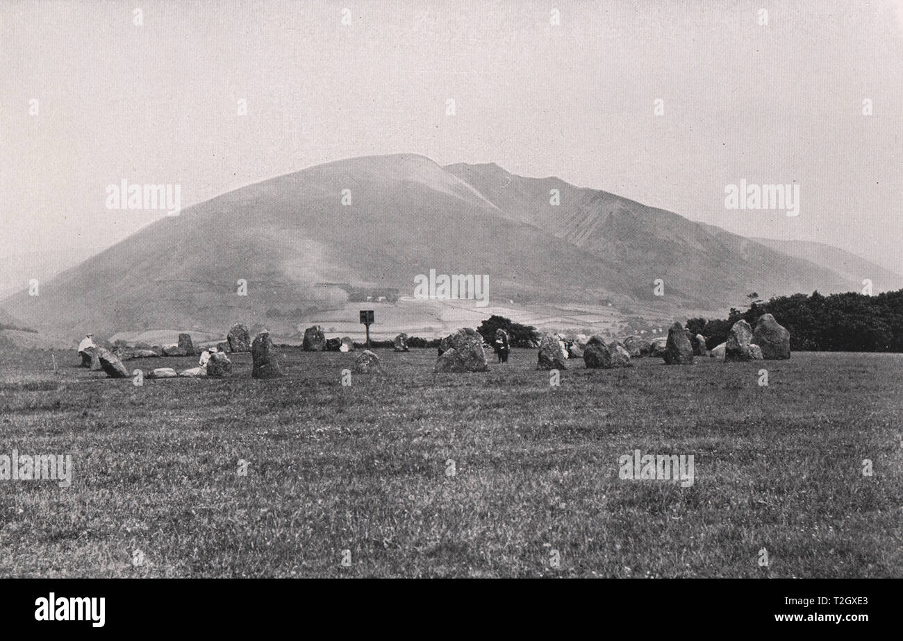 The Druid Stones, St. John's and Saddleback Stock Photo - Alamy