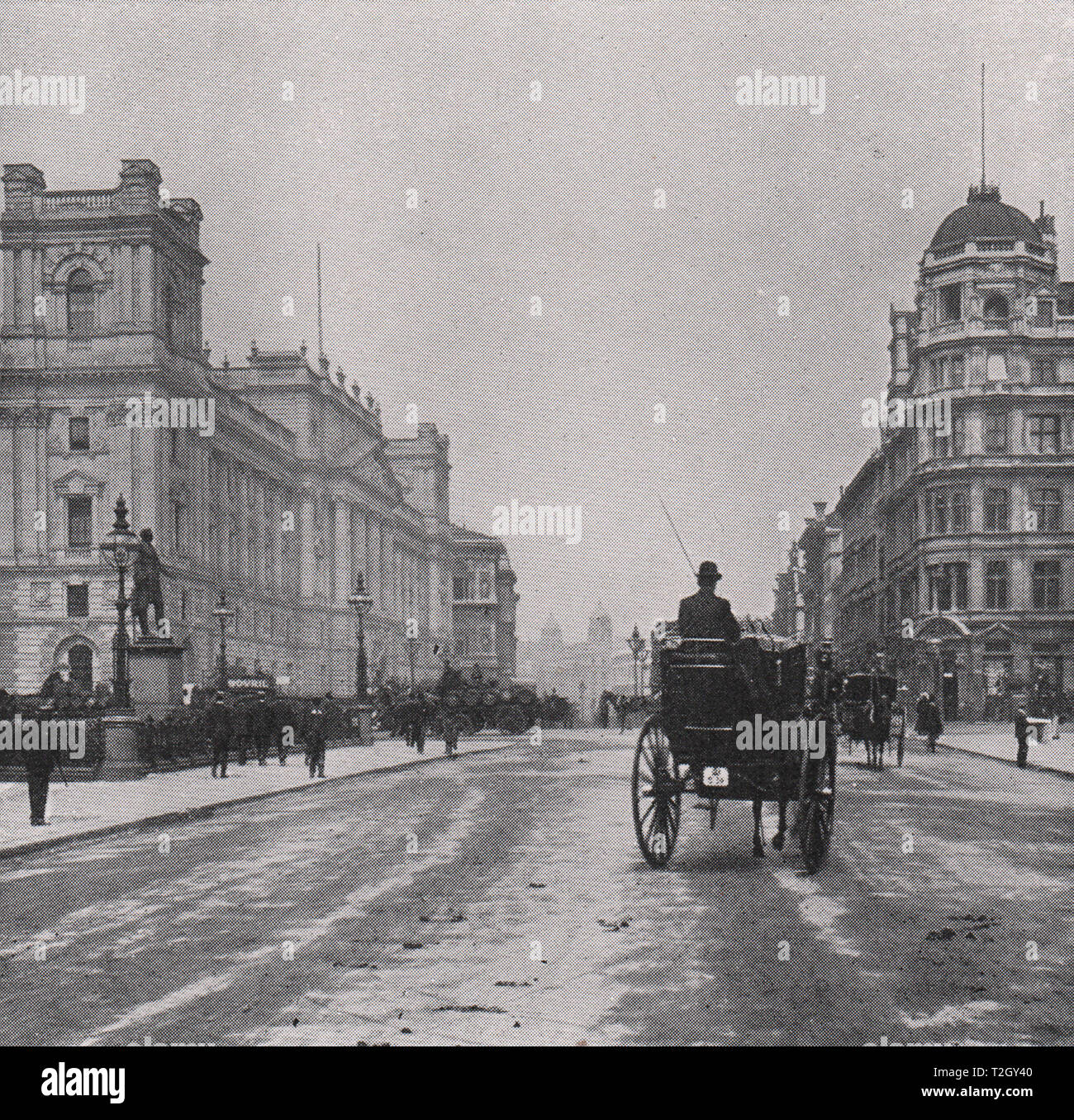 Whitehall from Parliament Square Stock Photo - Alamy