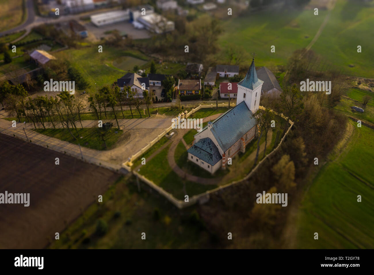 Aerial shot farm trees hi-res stock photography and images - Alamy