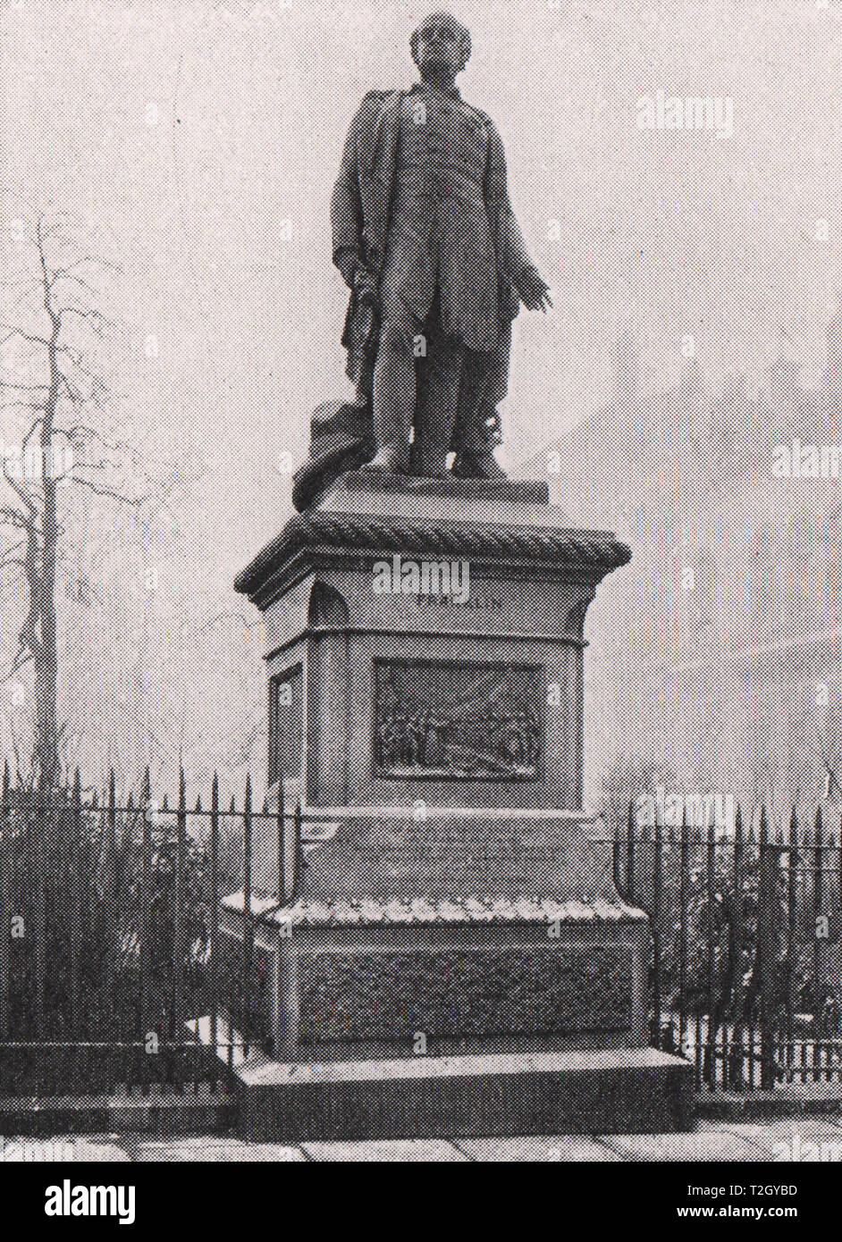 Sir John Franklin's Statue, Waterloo Palace Stock Photo - Alamy