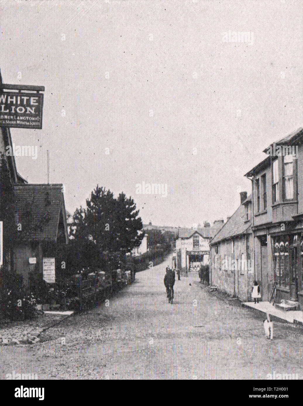 High Street, Niton Stock Photo - Alamy