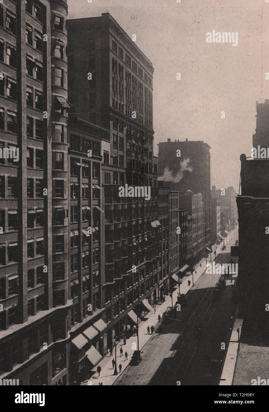 Dearborn Street, looking south from Van Buren Street. The Old Colony ...