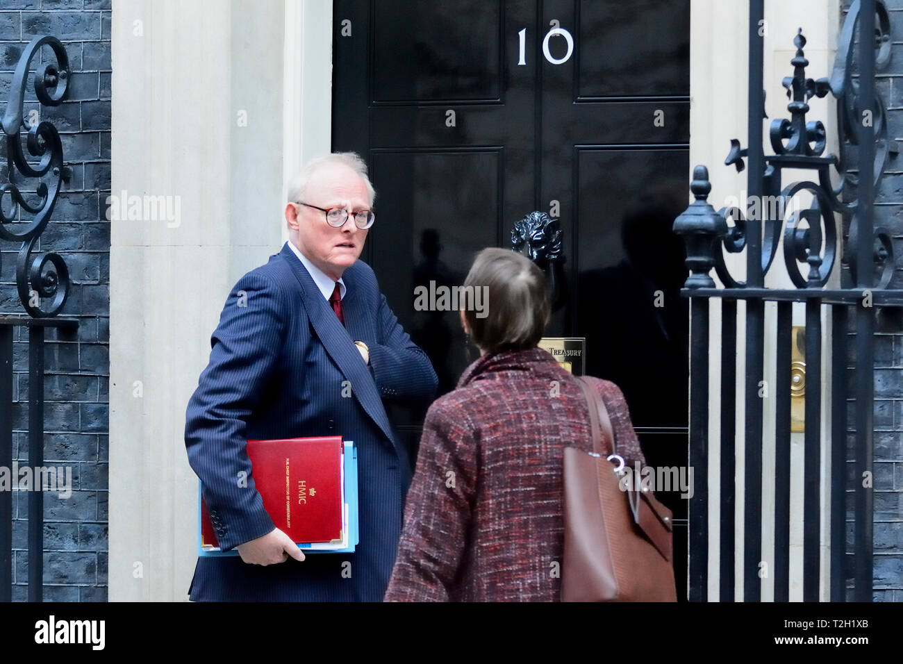 HM chief inspector of constabulary, Sir Tom Winsor, arriving at 10 ...