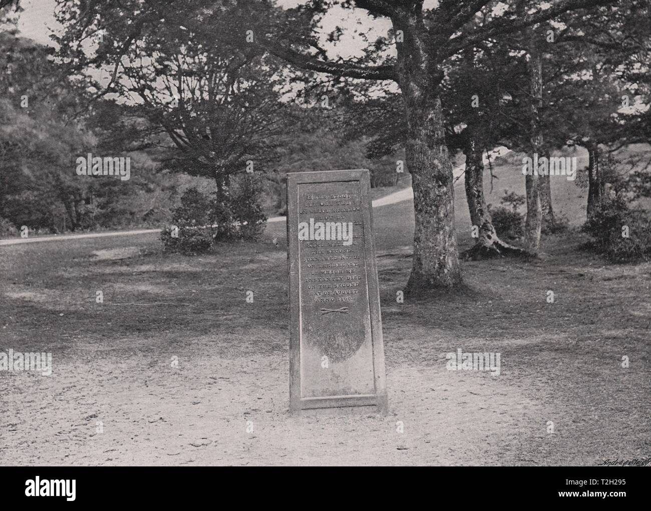 Rufus Stone New Forest High Resolution Stock Photography and Images - Alamy