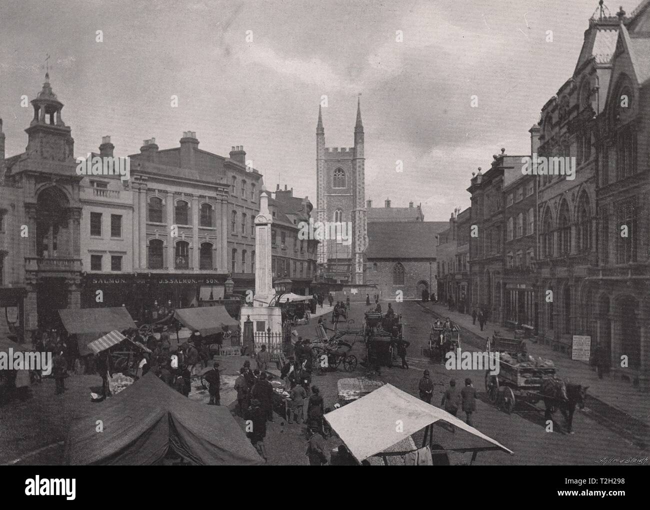 Market Place, Reading Stock Photo - Alamy