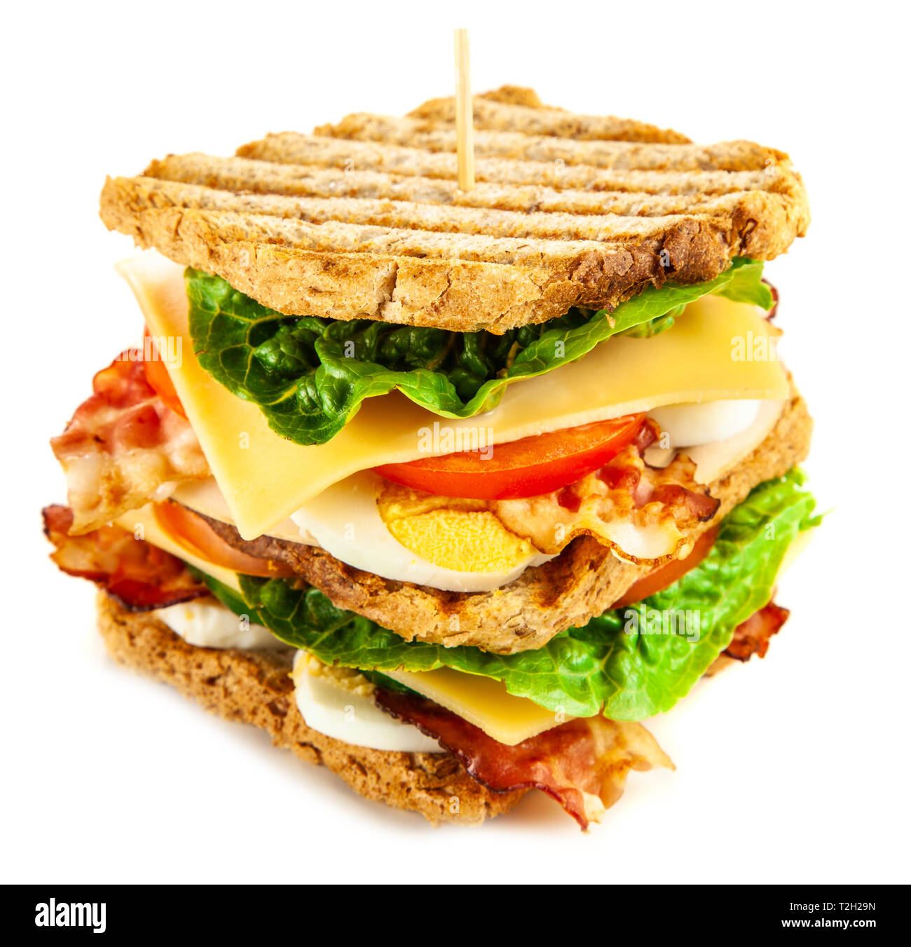 Tall sandwich isolated hi-res stock photography and images - Alamy
