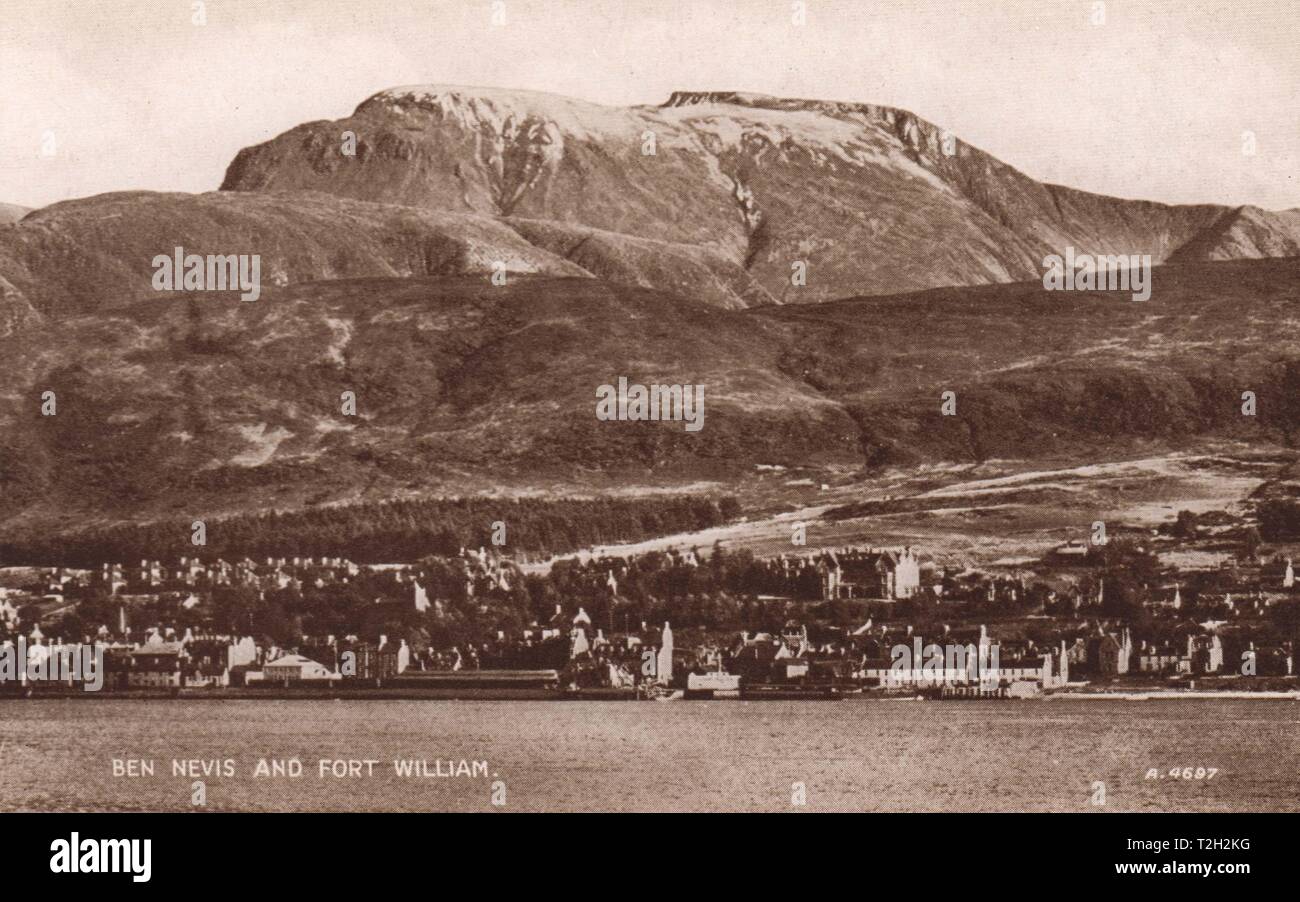 Ben Nevis and Fort William Stock Photo - Alamy