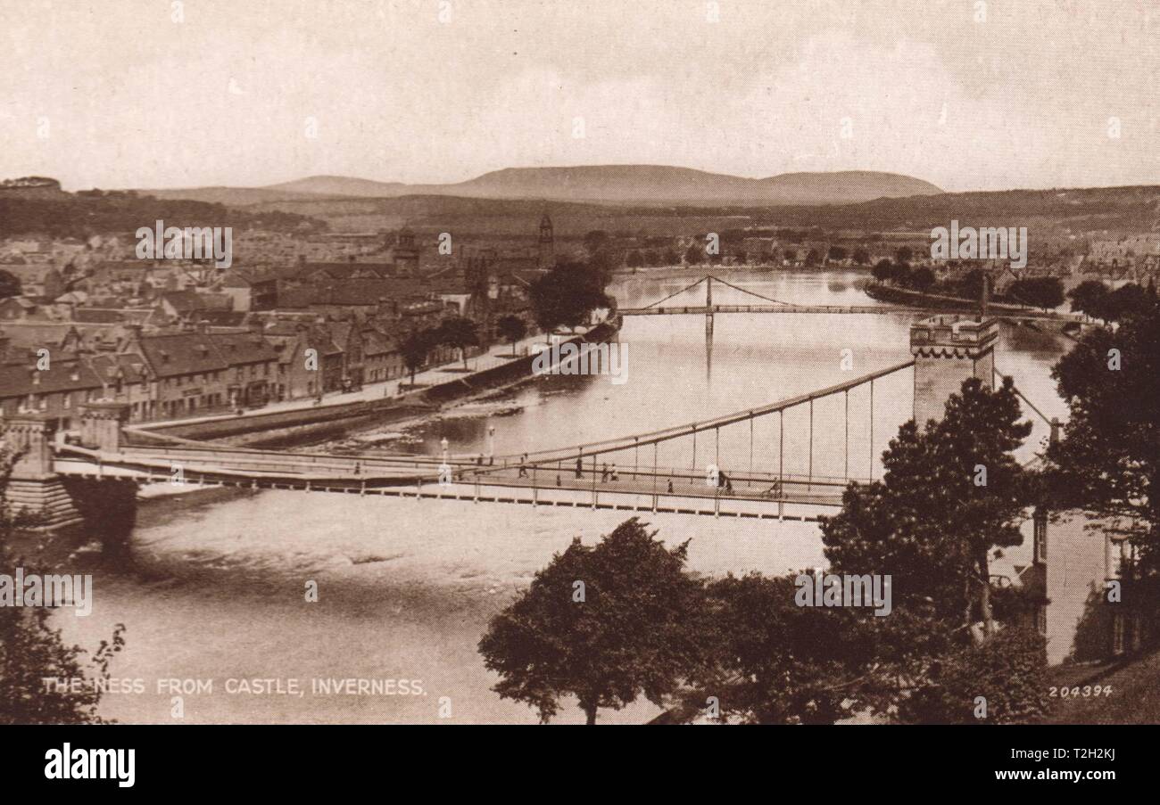 The Ness from Castle, Inverness Stock Photo - Alamy