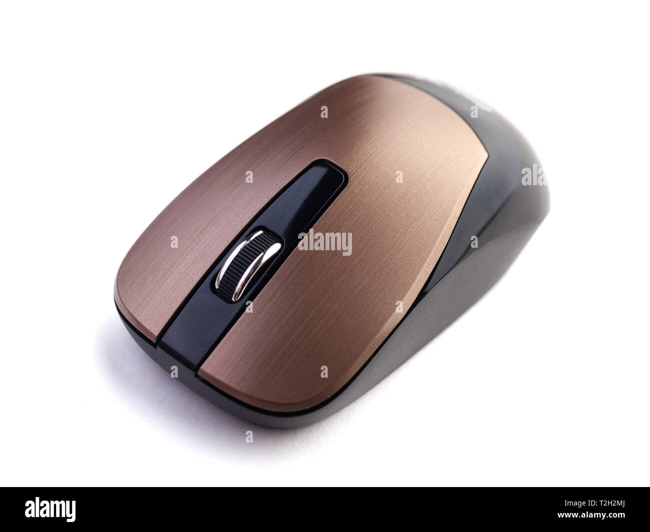Wireless computer mouse isolated on white background, technology Stock ...