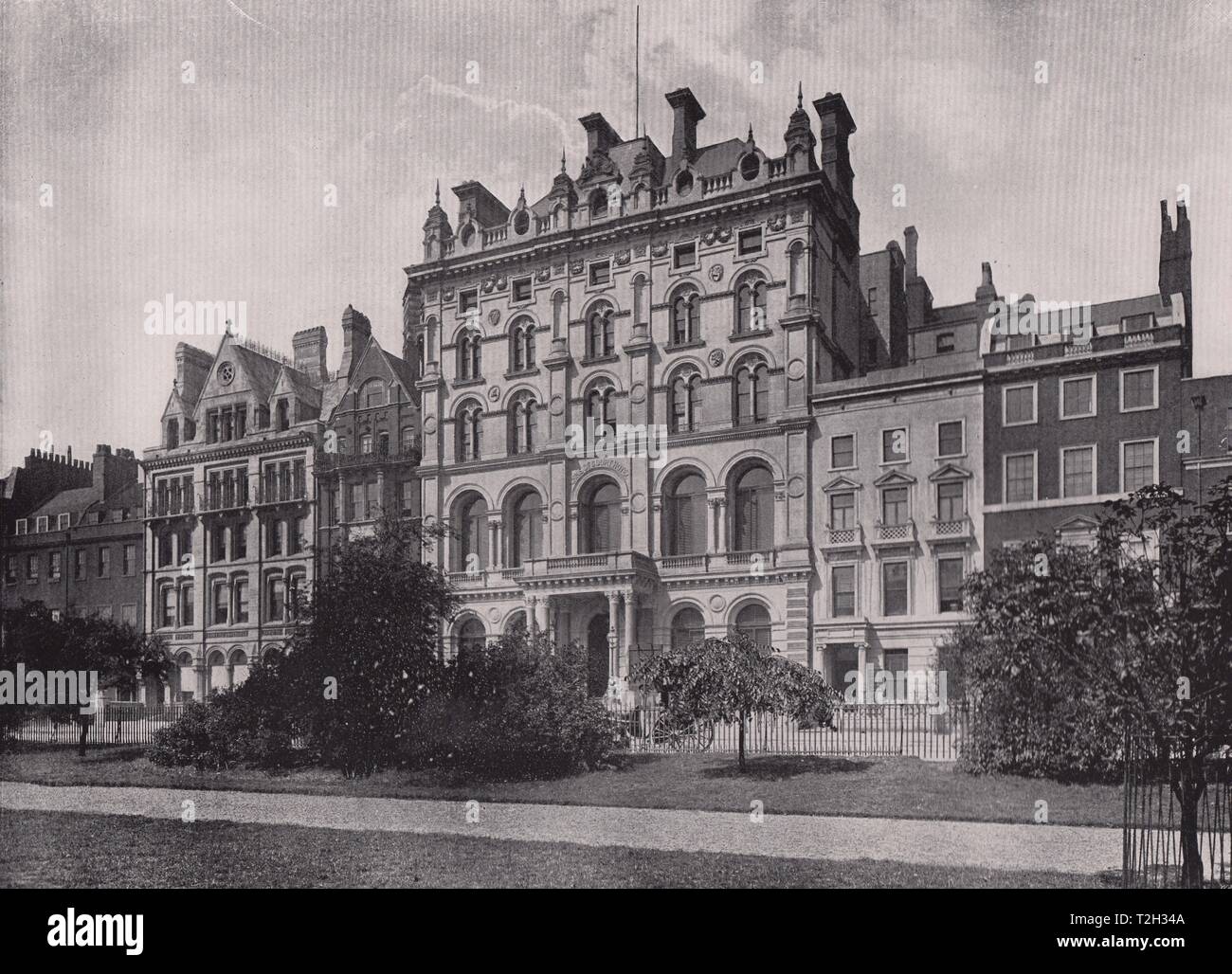 Lincoln's Inn Fields - Showing the Inns of court hotel Stock Photo - Alamy