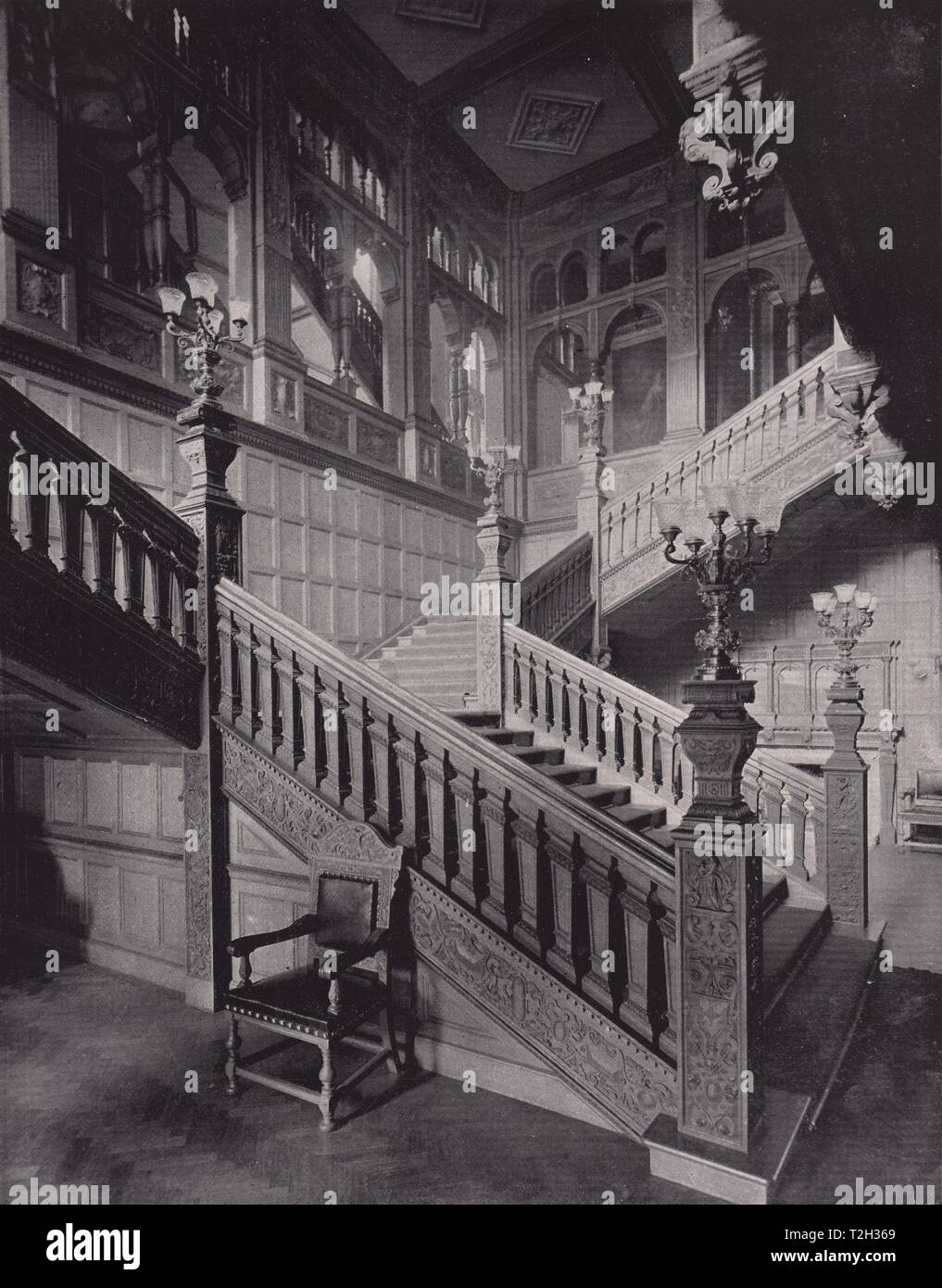 Grocers' Hall - The Staircase Stock Photo - Alamy