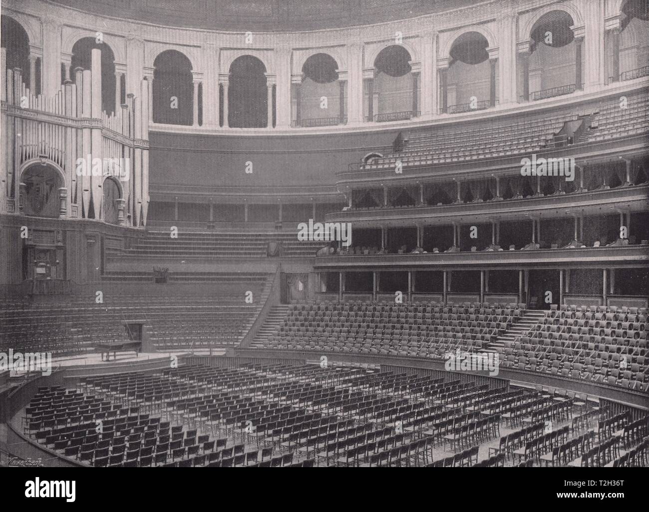 Royal Albert hall - the Interior Stock Photo - Alamy