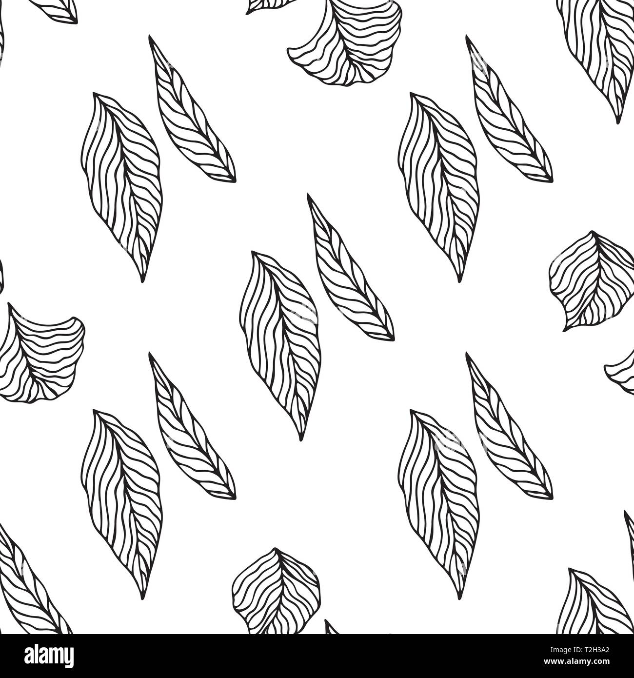 Seamless leaves pattern. Design for banner, poster, card, cover ...