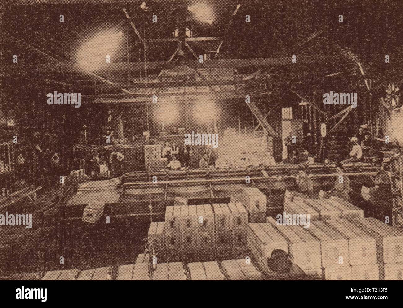 Interior Orange packing house Stock Photo - Alamy