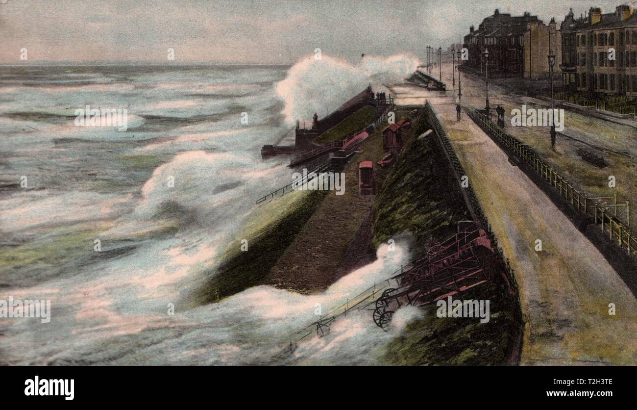 Rough Sea, North Shore, Blackpool Stock Photo - Alamy