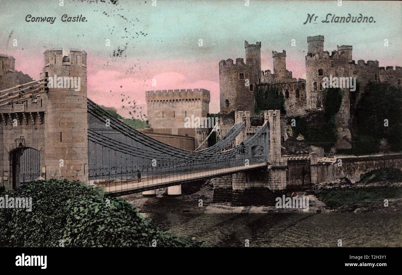 Conway Castle Nr Llandudno Stock Photo - Alamy