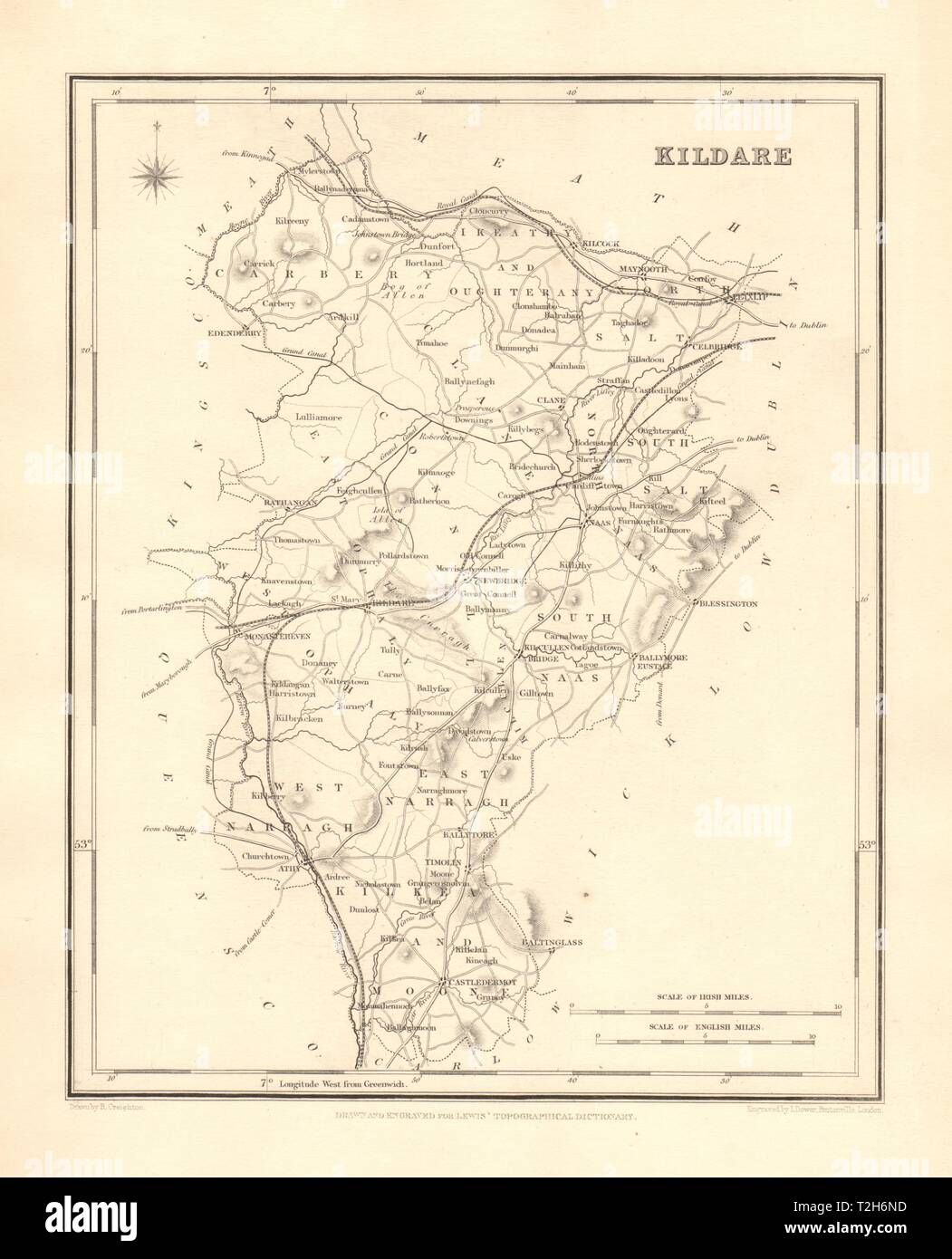 Kildare county map hi-res stock photography and images - Alamy