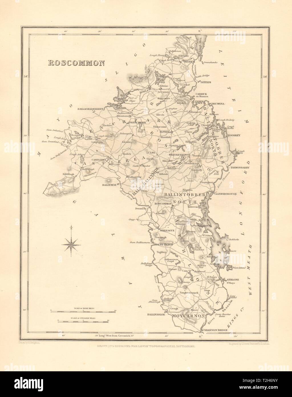 Map of roscommon hi-res stock photography and images - Alamy